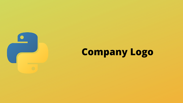 HackerRank Company Logo Solution In Python Programming101