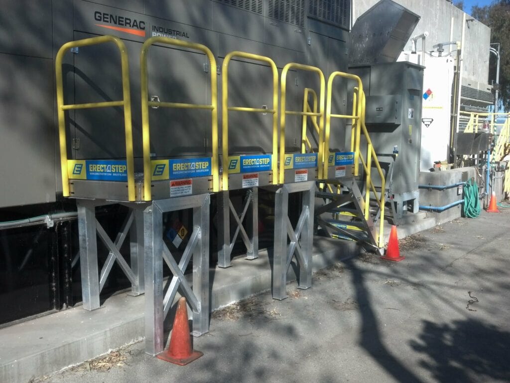 Generator Access Platform - Installation of ErectaStep's Access Platform