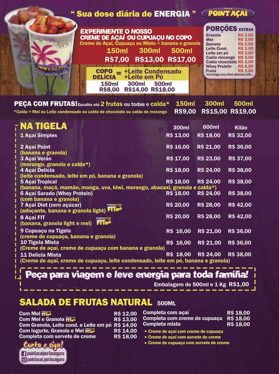 Cardápio - Point Açaí