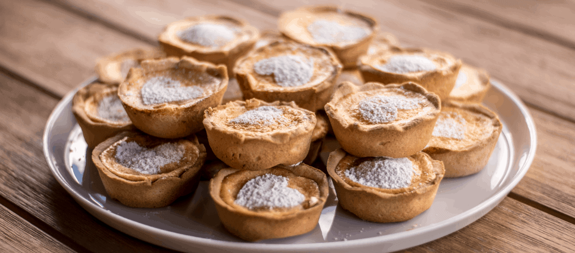 Homemade Sweet Pastry Mini Milk Tarts - Twin Pickle