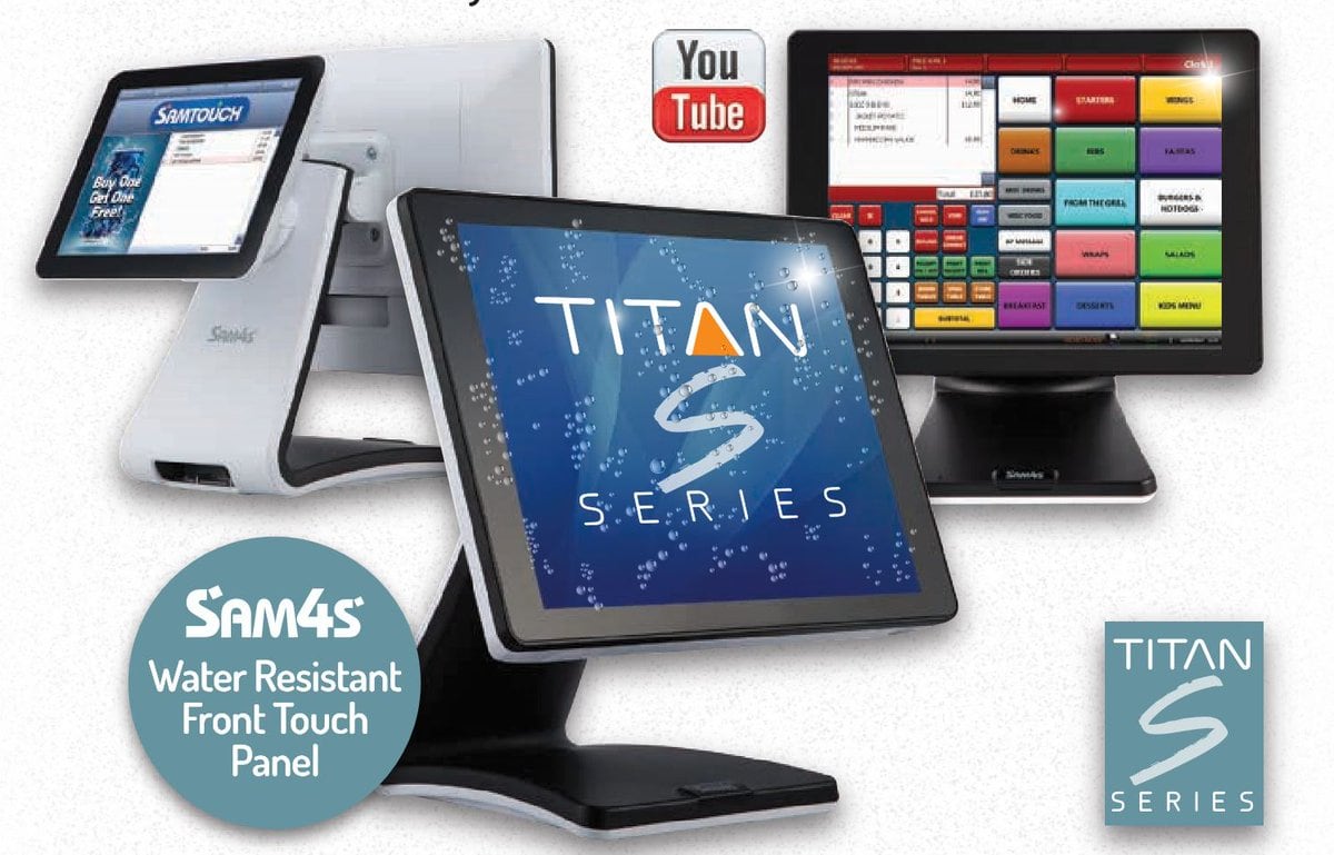 Samtouch pos system for retail and hospitality - new modern pos software