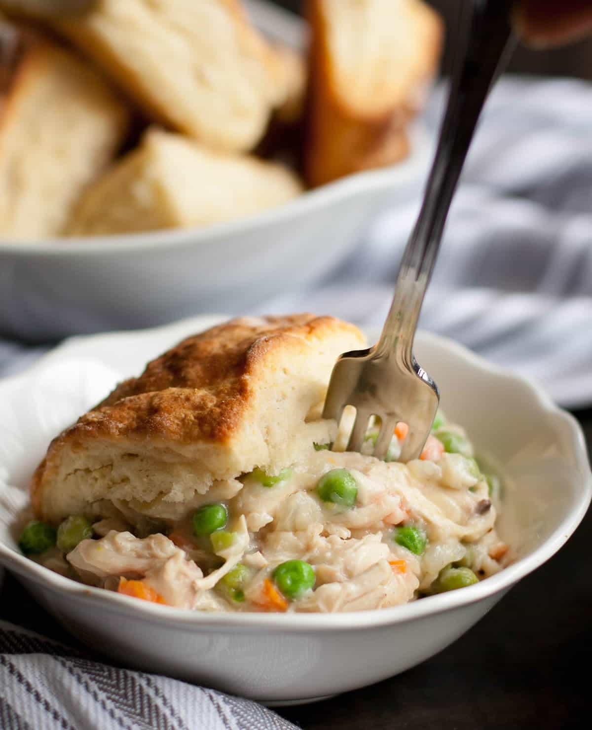 Creamy Chicken and Biscuits - The Merchant Baker
