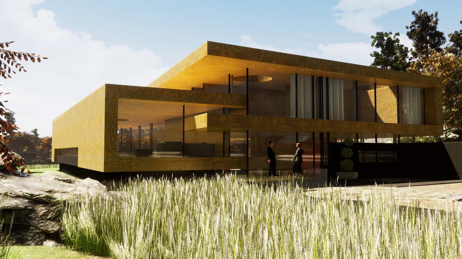 Moderne Luxusvilla bauen in skulpturaler Architektur // AVANTECTURE