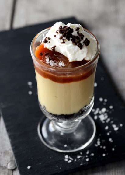 Salted Caramel Budino (Italian Pudding Parfait) | Good Life Eats