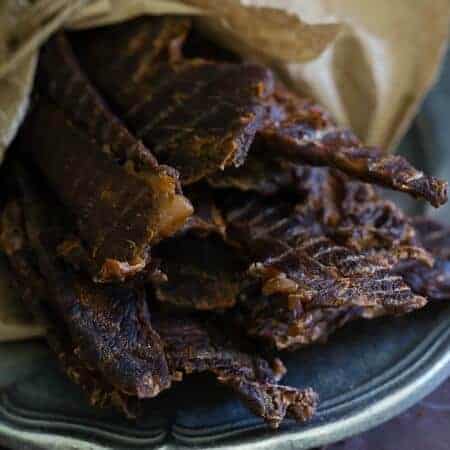 Buffalo Sauce Beef Jerky - Running to the Kitchen®