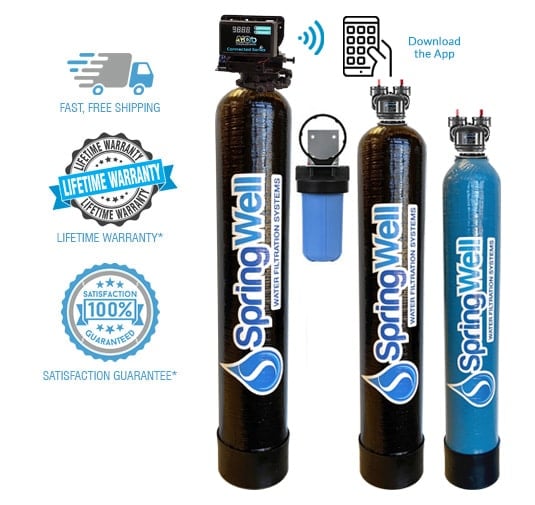 ULTRA Whole House Well Water Filter System Combo - SpringWell Water ...