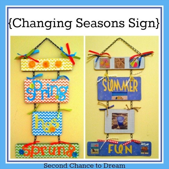 Second Chance To Dream - Changing Seasons Sign