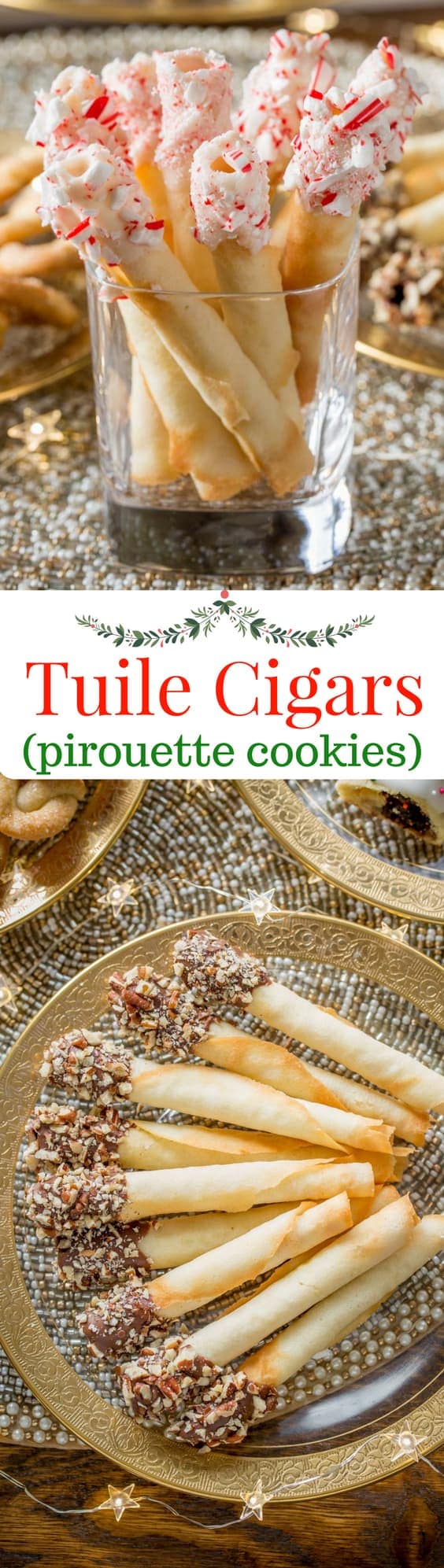 Tuile Cigar Cookies (Pirouettes) - Saving Room for Dessert