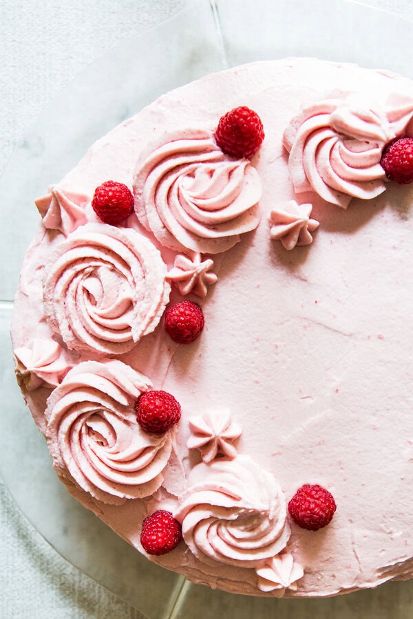 Vanilla Raspberry Cake » LeelaLicious