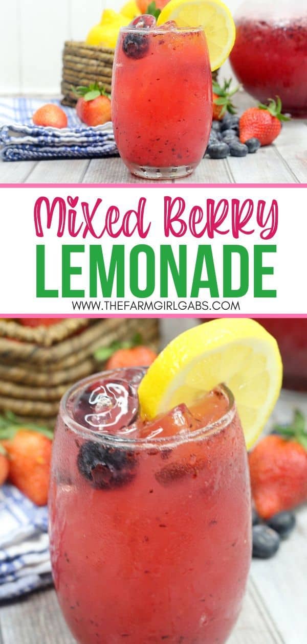 Refreshing Mixed Berry Lemonade - The Farm Girl Gabs®