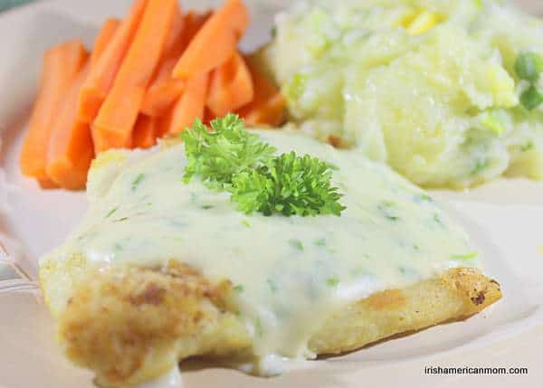 Cod and Parsley Sauce | Irish American Mom