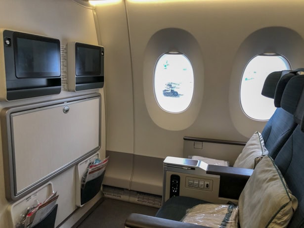 Cathay Pacific Premium Economy Cabin Review | Melanie May - Travel Eat ...