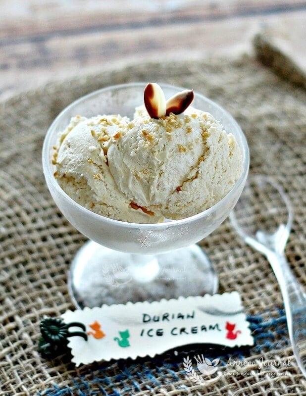 Durian Ice Cream 榴莲雪糕 - Anncoo Journal
