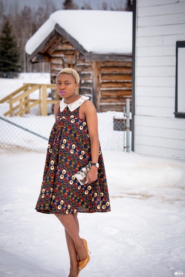 Dramatic Ankara Flared Dress To Rock Right Now | 30 Days of African Outfits
