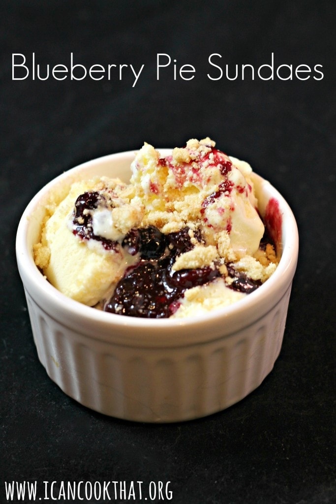 Blueberry Pie Sundaes Recipe | I Can Cook That