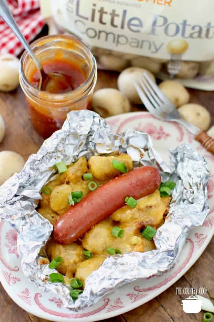 Campfire Hot Dog & Potato Packets - The Country Cook