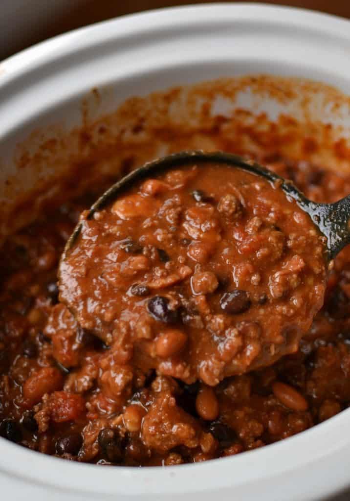 Easy Crock Pot Cowboy Beans | Small Town Woman
