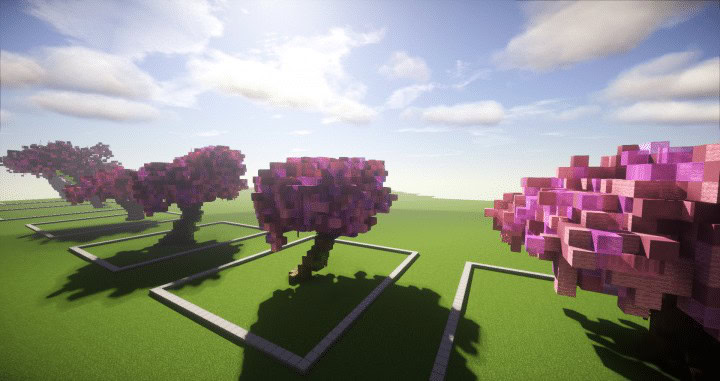 Cherry Trees Bundle – Minecraft Building Inc