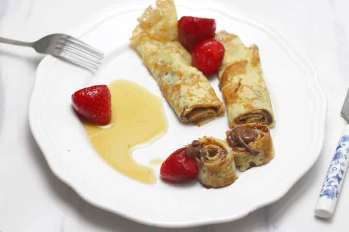 The easiest crêpes style Pancakes - the kids just love these