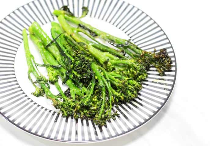 Oven Roasted Long Stem Broccoli - a healthy and easy side dish!