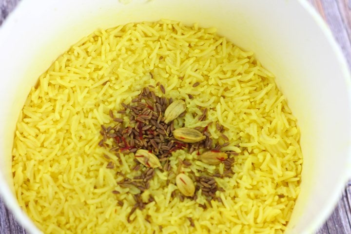 Indian Pilau Rice - the perfect accompaniment to an Indian curry dish