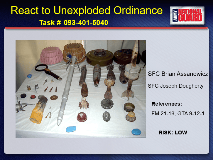 UXO - PowerPoint Ranger, Pre-made Military PPT Classes