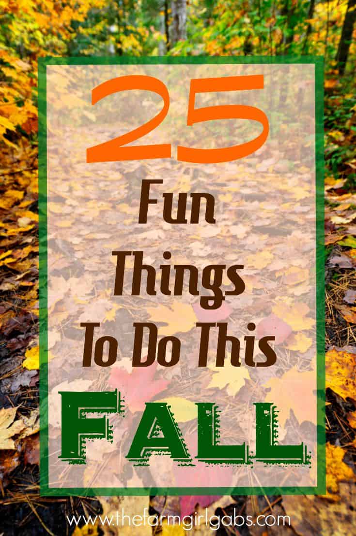 25 Fun Things To Do This Fall! | www.thefarmgirlgabs.com