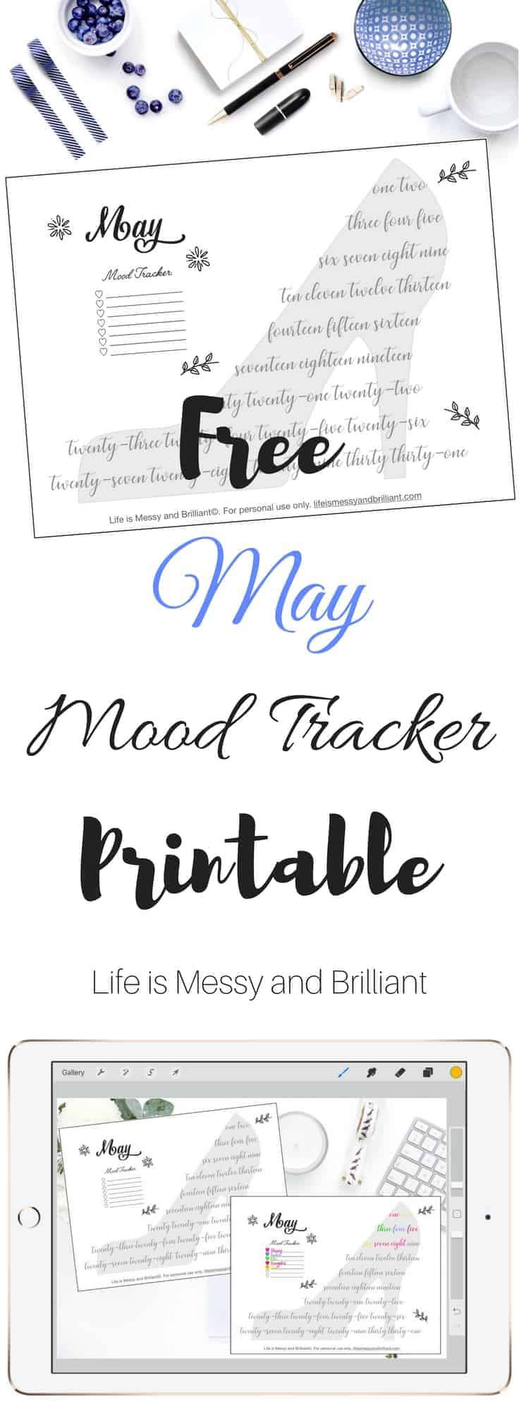 FREE May Mood Tracker Printable