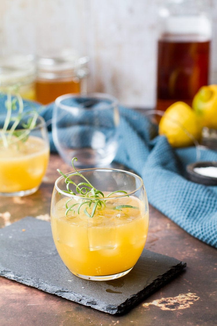 Penicillin Cocktail with Ginger, Lemon and Honey - Ginger with Spice