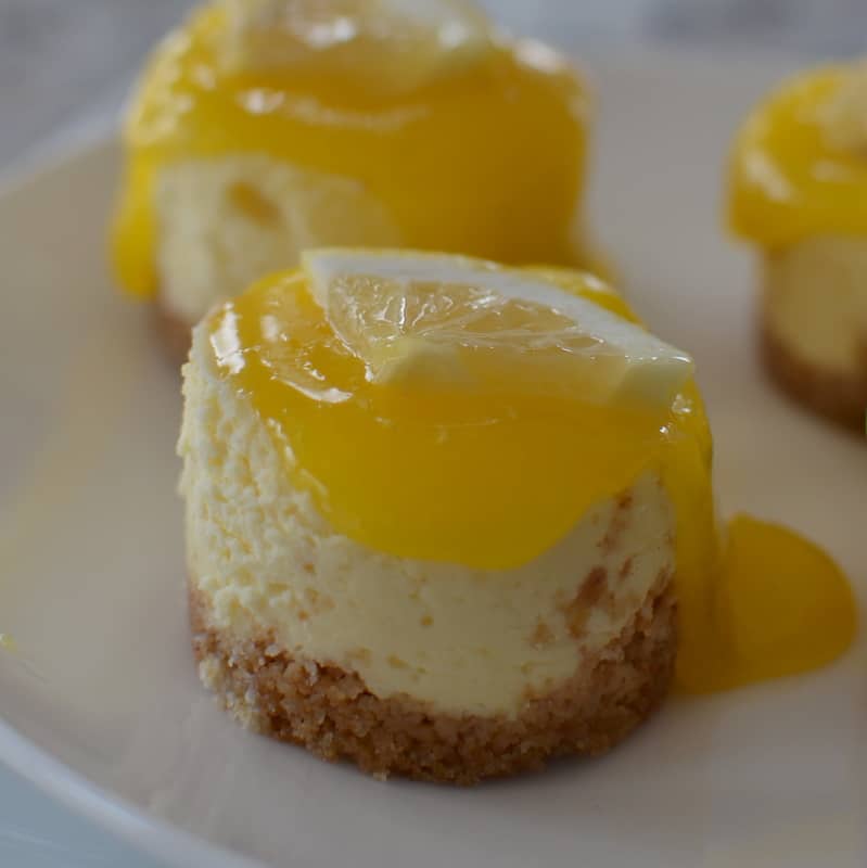 Mini Lemon Cheesecakes | Small Town Woman
