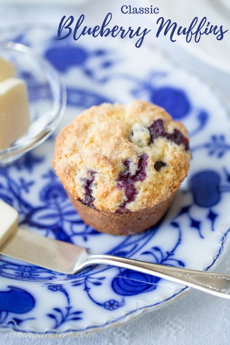 Classic Blueberry Muffins - Saving Room for Dessert