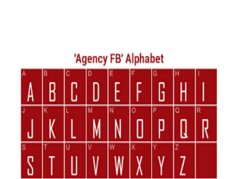 Agency FB Font Free Download - Fonts Empire