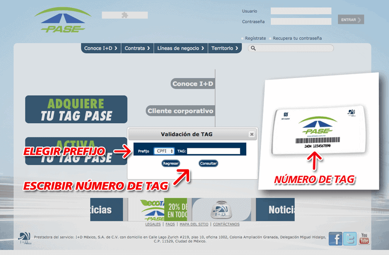 TAG PASE Facturación - I+D México