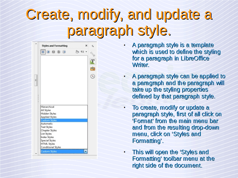 Advanced Word Processing – Paragraph Styles