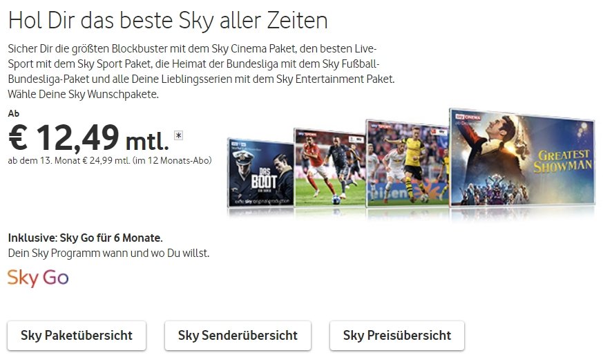 Sky über IPTV - Anbieter, Preise, aktuelle Angebote und Buchung
