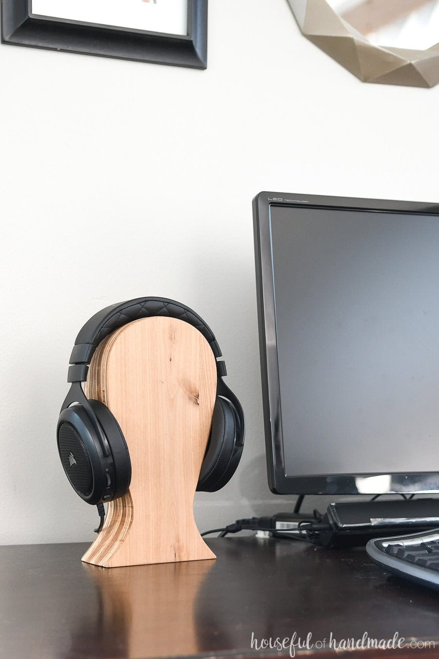 DIY Headphone Stand - Houseful of Handmade