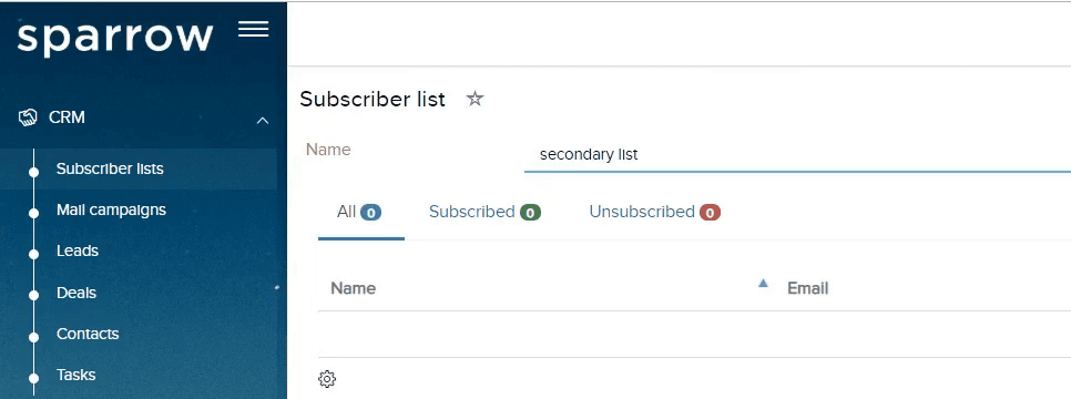Create Email Campaign from CRM | Sparrow ERP | Intellial
