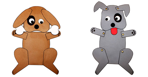 Paper Bag Dog Puppet – Craft Tutorial – Animaplates