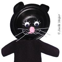 Marionnette Chat – Tuto de bricolage – Animassiettes