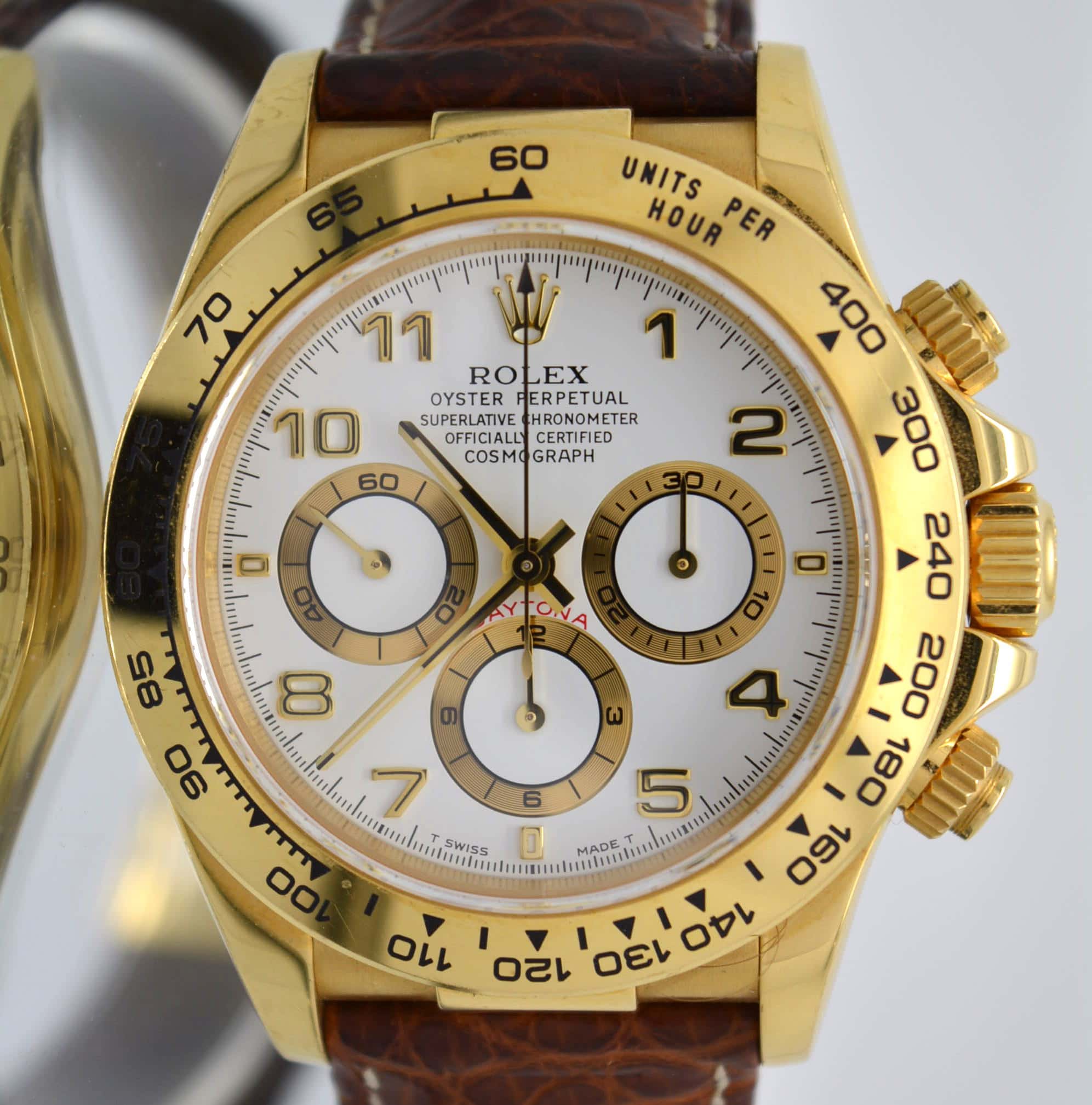 Rolex 16518 Daytona Zenith Movement Yellow Gold 18k Box Papers Never ...