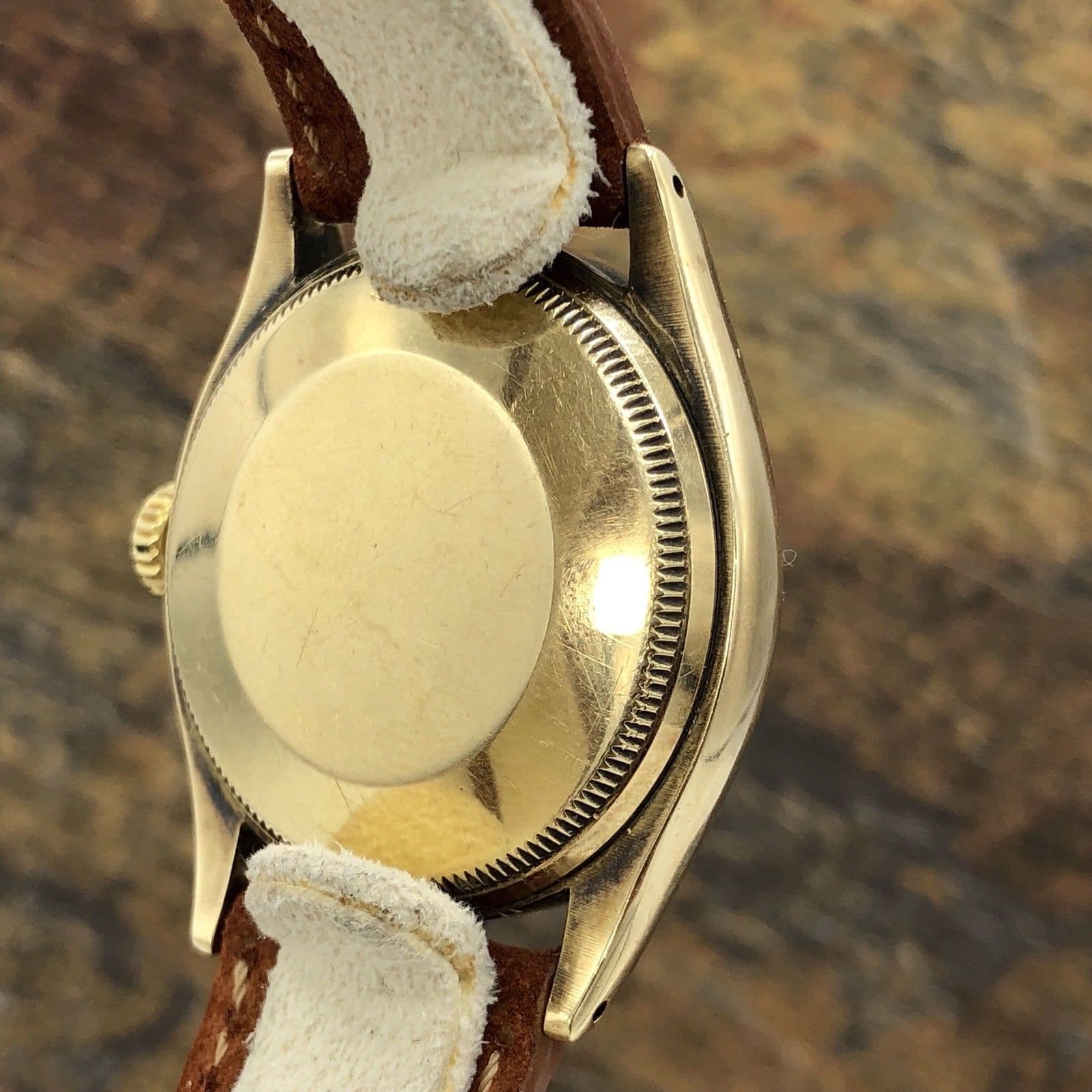 1961 Vintage Rare Rolex 6085 14k Yellow Gold Red Officially Writing ...