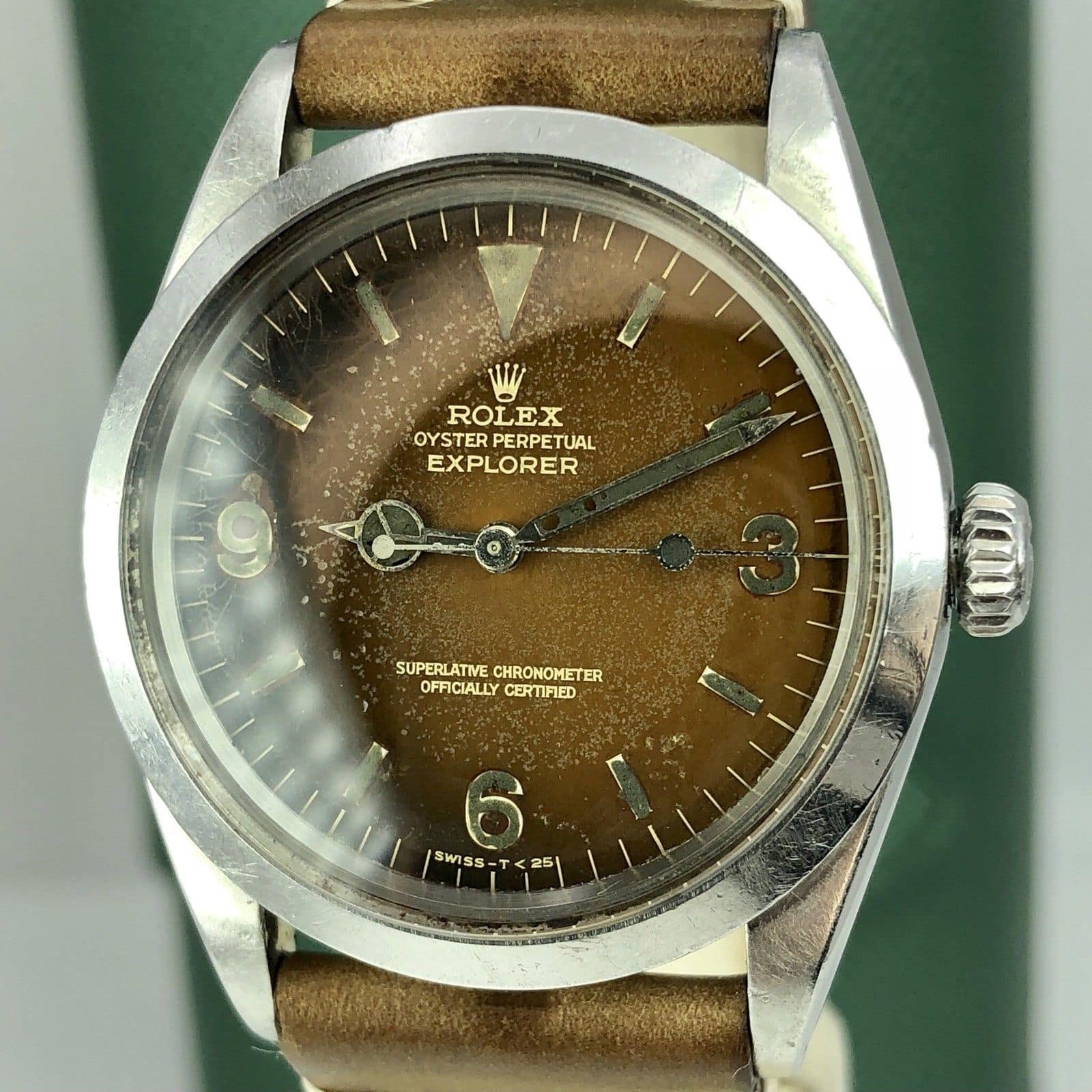 1966 Vintage Rolex 1016 Explorer Super Tropical Brown Honey Gilt Dial ...