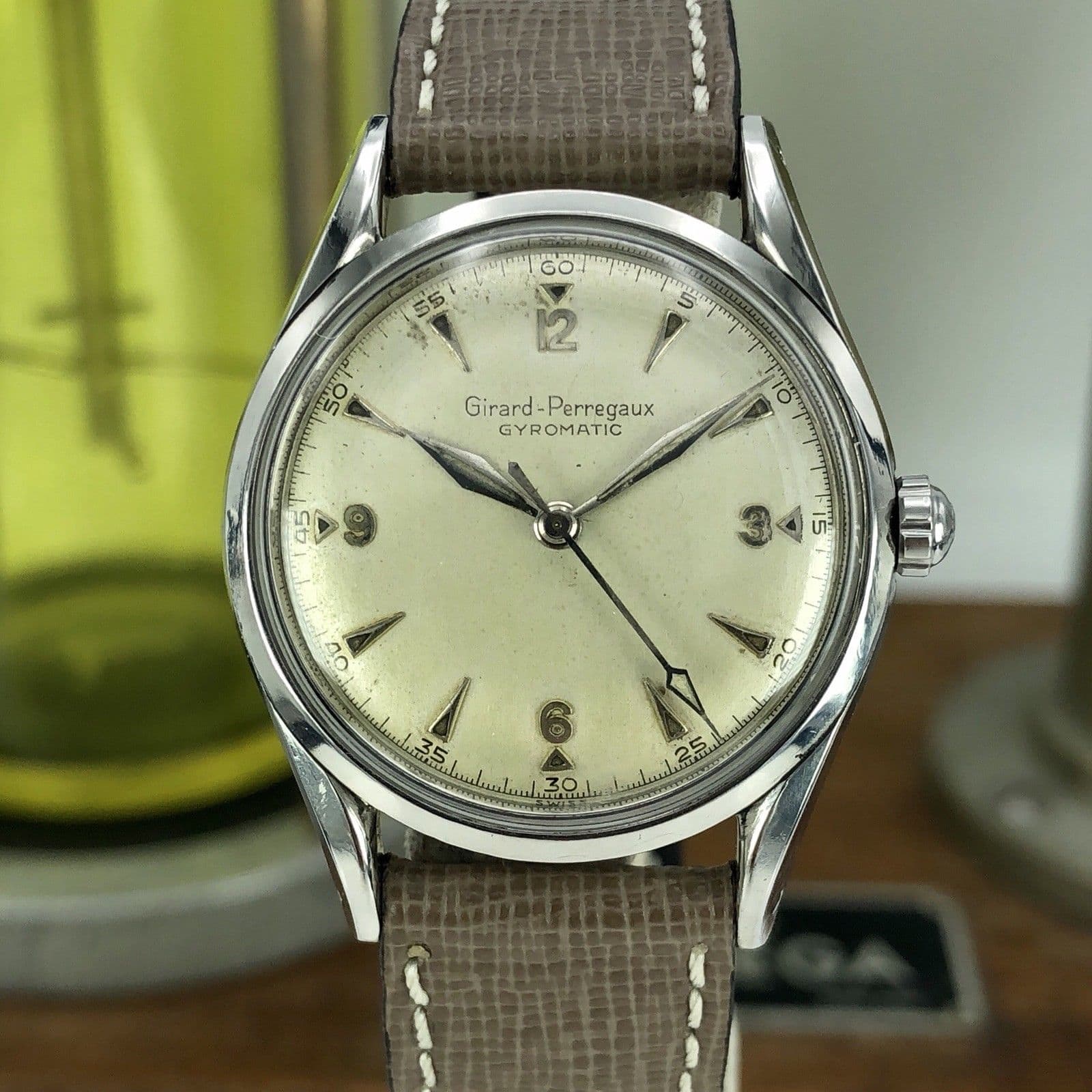 Vintage Girard Perregaux gyromatic automatic 34mm 1960’s - Awadwatches