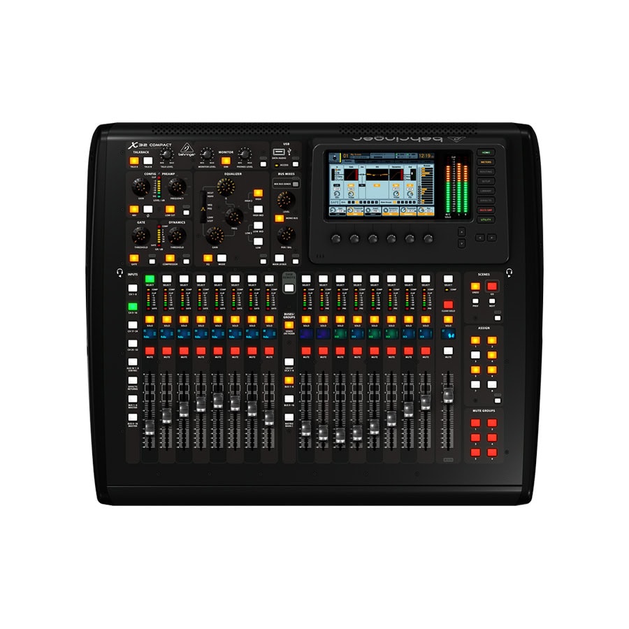 มิกเซอร์ดิจิตอล BEHRINGER X32 COMPACT DIGITAL MIXER - Music Space ...