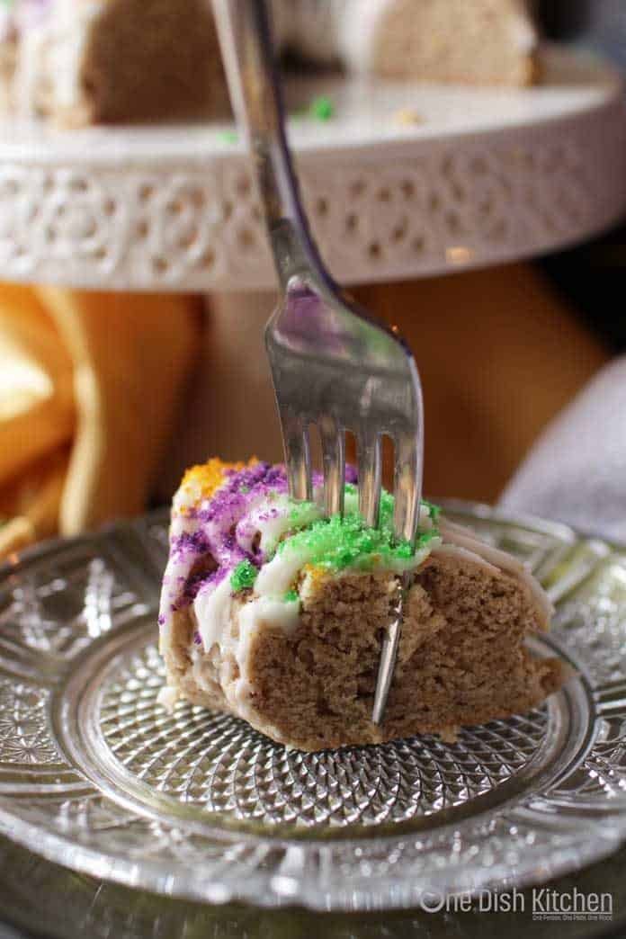 Mini King Cake Recipe | A New Orleans Recipe | One Dish Kitchen