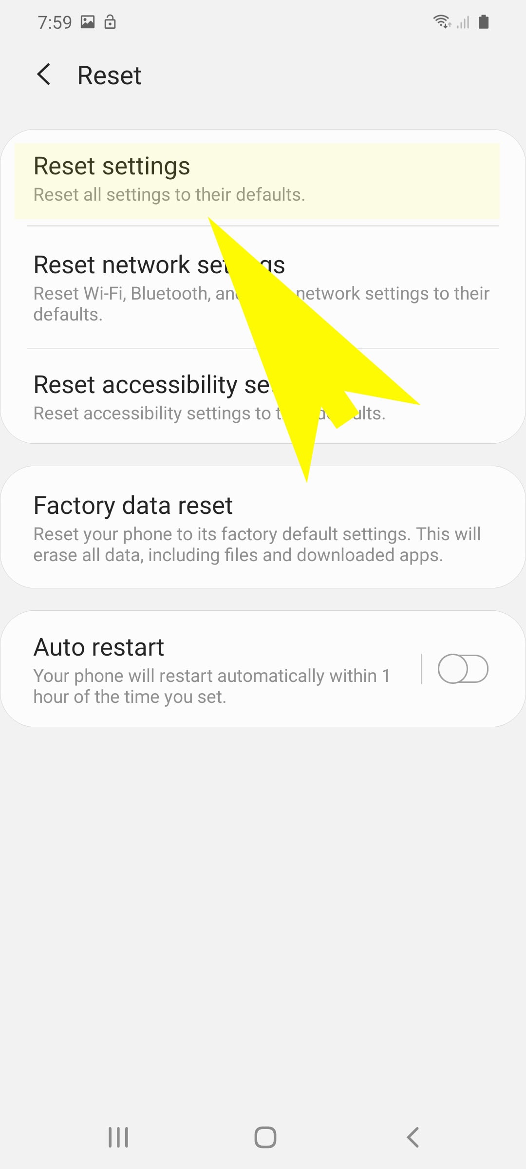 How to fix Galaxy S20 System Settings errors [Reset All Settings]