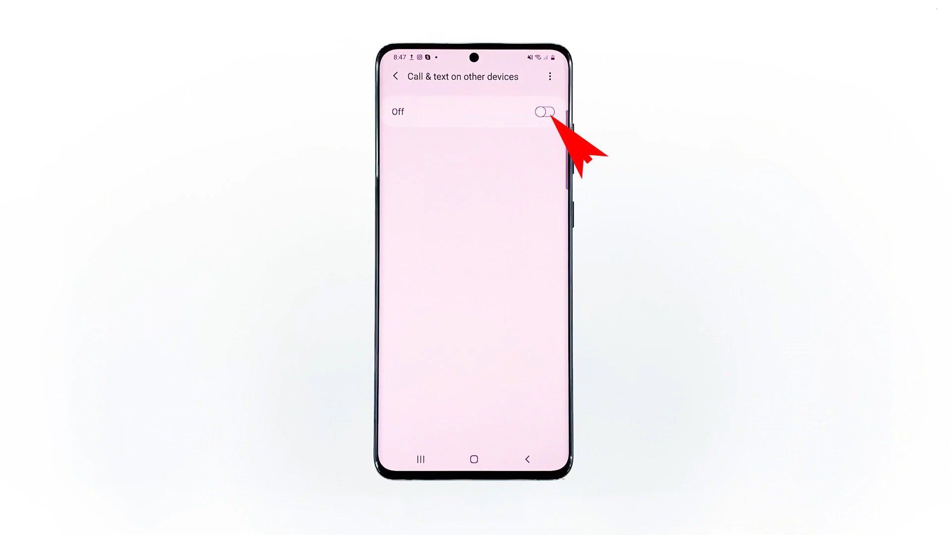 How to Enable Call and Text on Other Devices on Samsung Galaxy S20