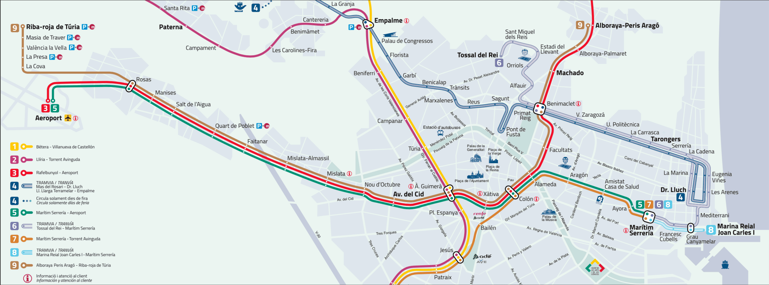 How to get from Valencia Airport to the city centre - Wandering the World