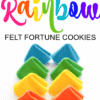 Rainbow Felt Fortune Cookies Craft - Made with HAPPY