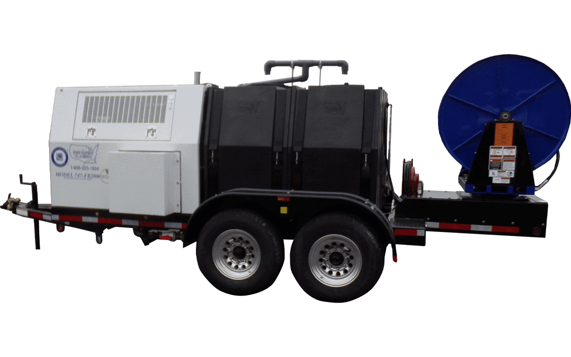 Model 747 and 545 Jetter Trailer Series | Sewer Equipment